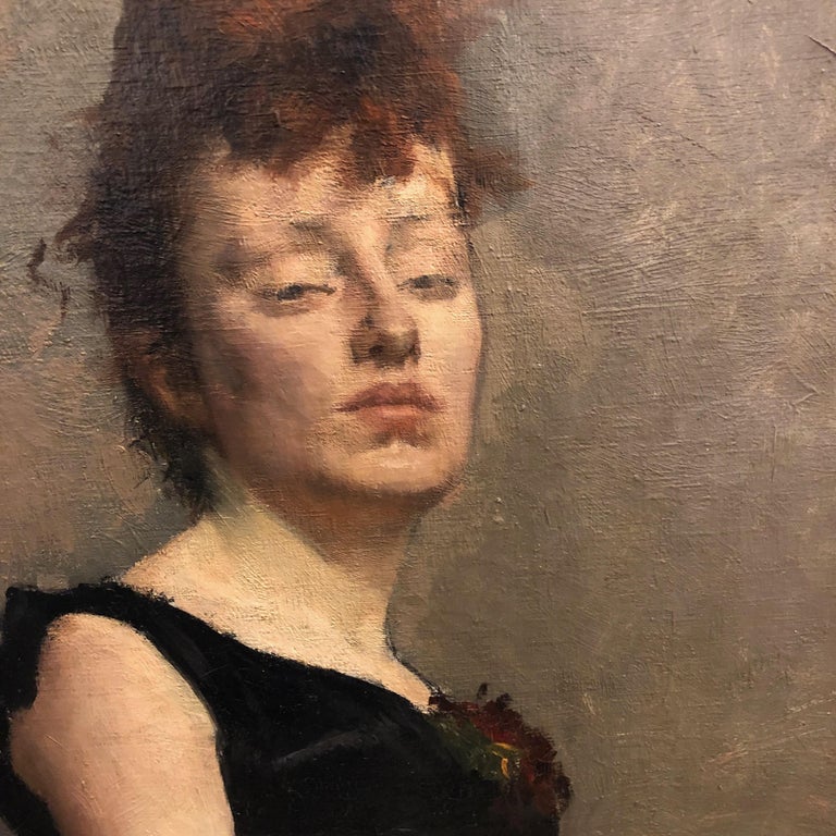 19th Century Portrait by Adolphe "Dechenaud" For Sale at 1stDibs