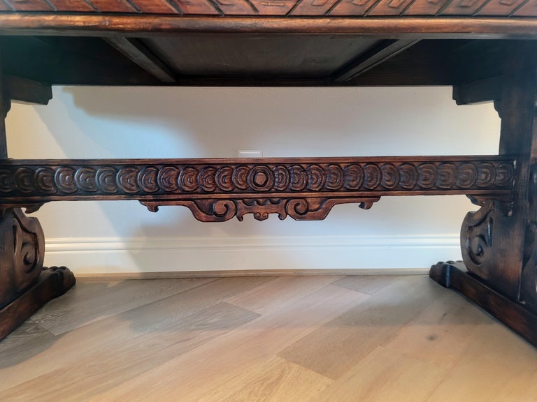 19th Century Portuguese Renaissance Revival Trestle Table For Sale at ...