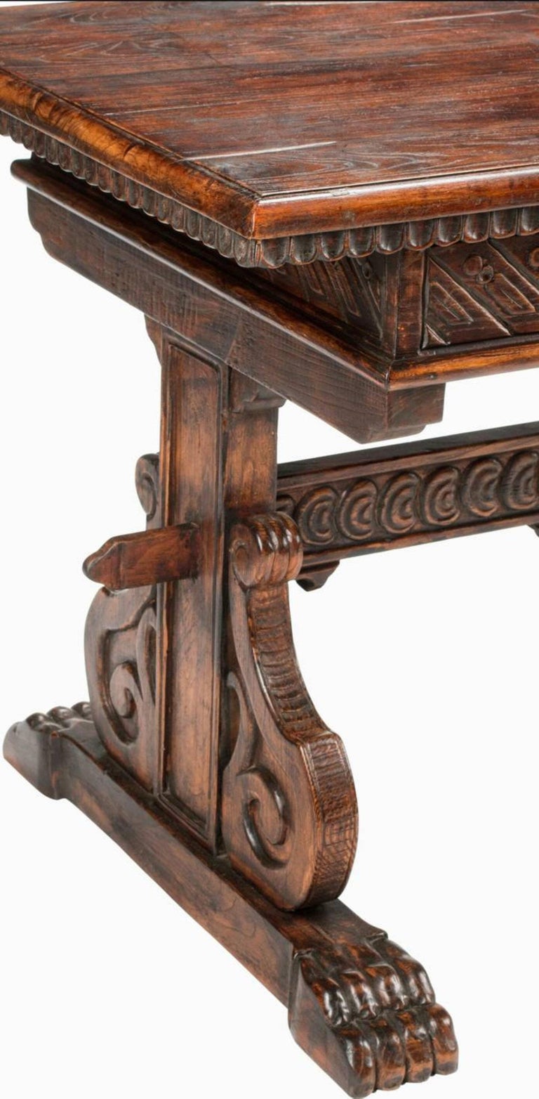 19th Century Portuguese Renaissance Revival Trestle Table For Sale at ...
