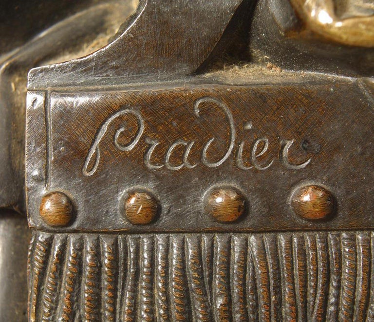 19th Century Pradier French Bronze Figure Signed For Sale at 1stDibs