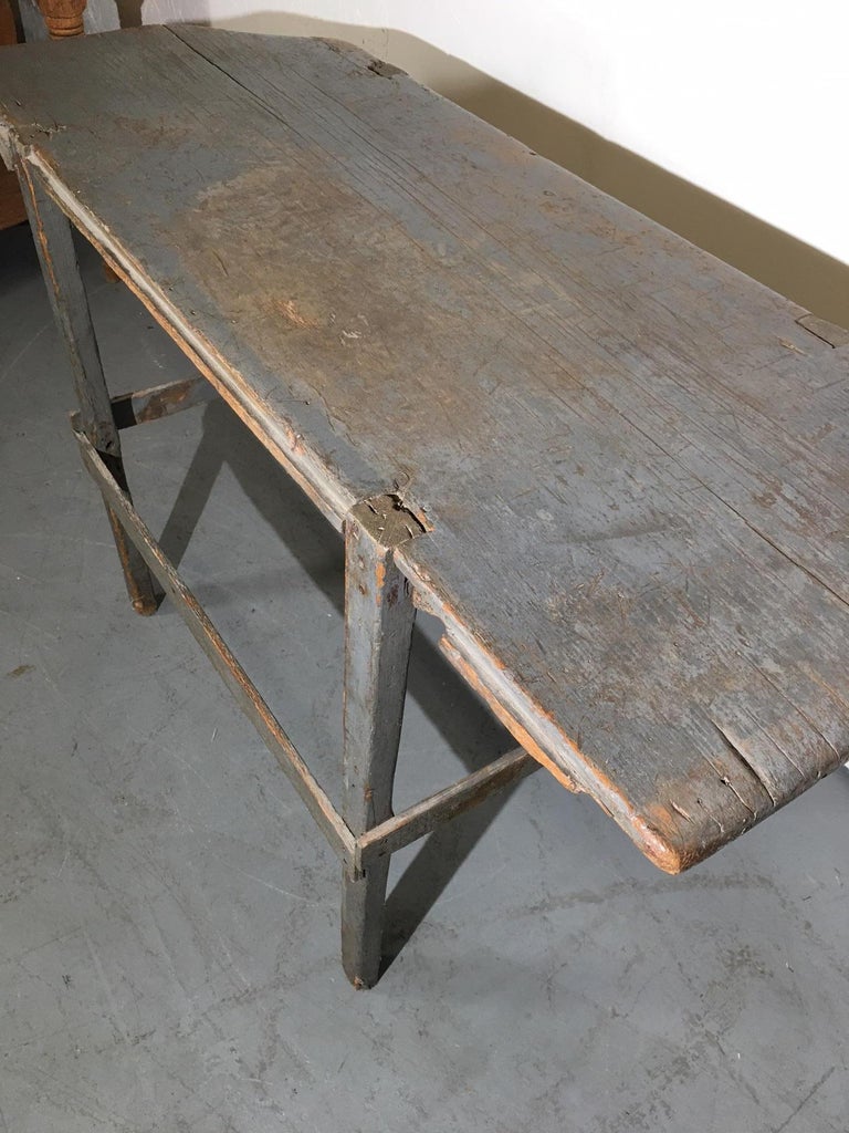 19th Century Primitive Console Table For Sale at 1stDibs