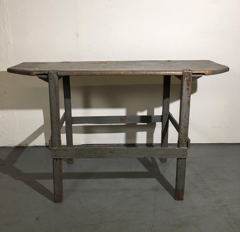 19th Century Primitive Console Table For Sale at 1stDibs