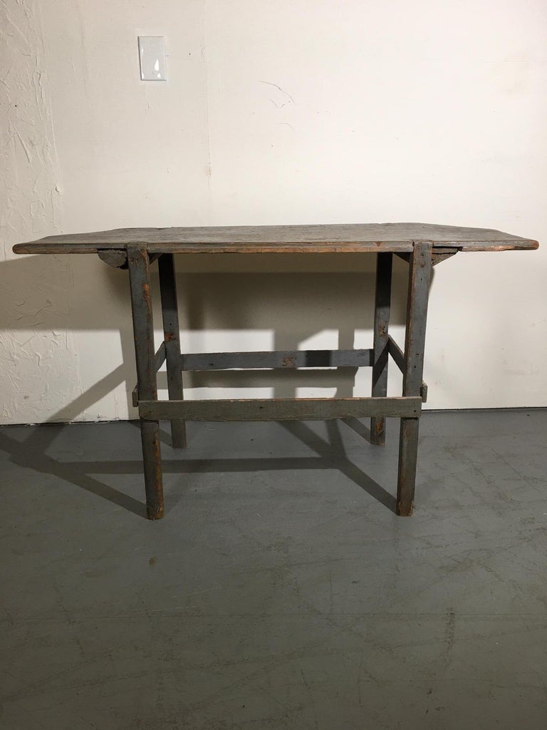 19th Century Primitive Console Table For Sale at 1stDibs