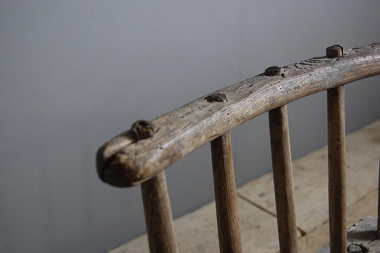19th Century Primitive Hedgerow Chair at 1stDibs