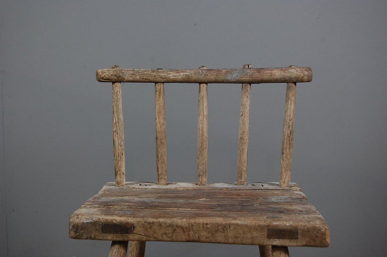 19th Century Primitive Hedgerow Chair at 1stDibs