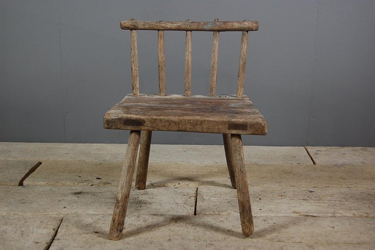19th Century Primitive Hedgerow Chair at 1stDibs