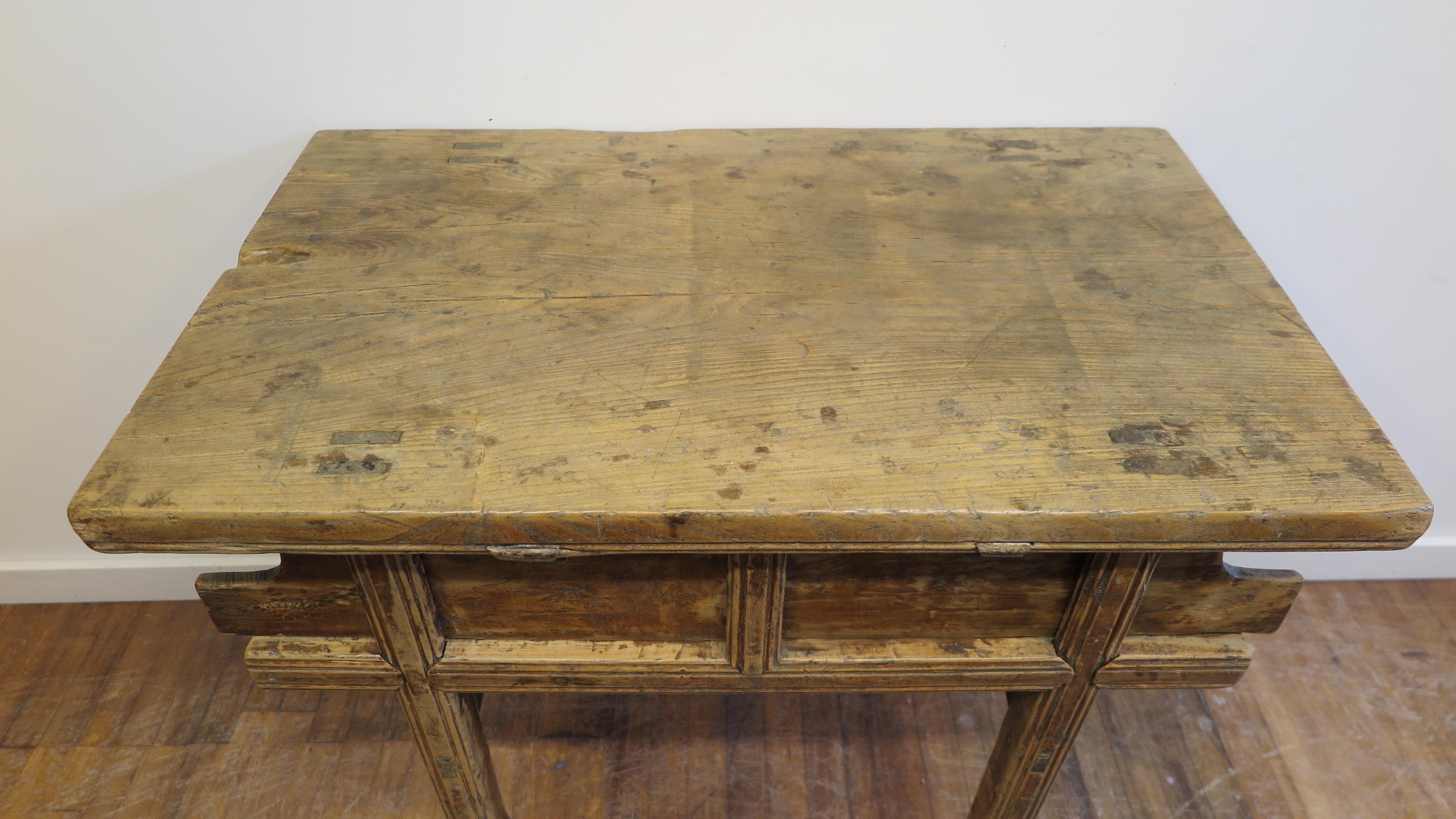 19th Century Primitive Rustic Table at 1stDibs