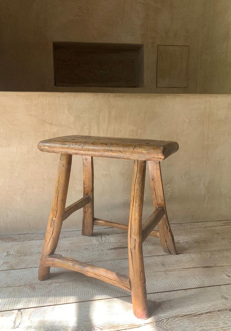 19th Century rustic Stool at 1stDibs