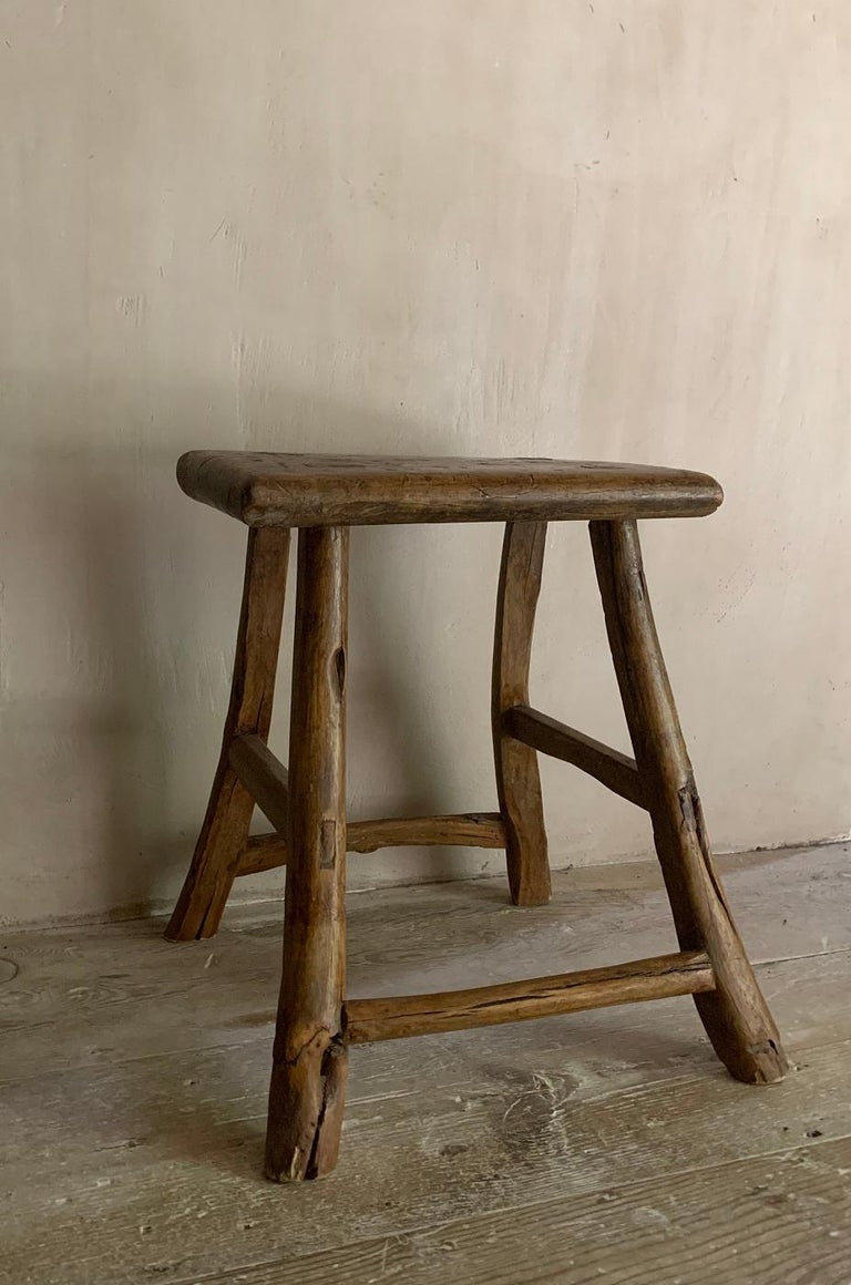 19th Century rustic Stool at 1stDibs