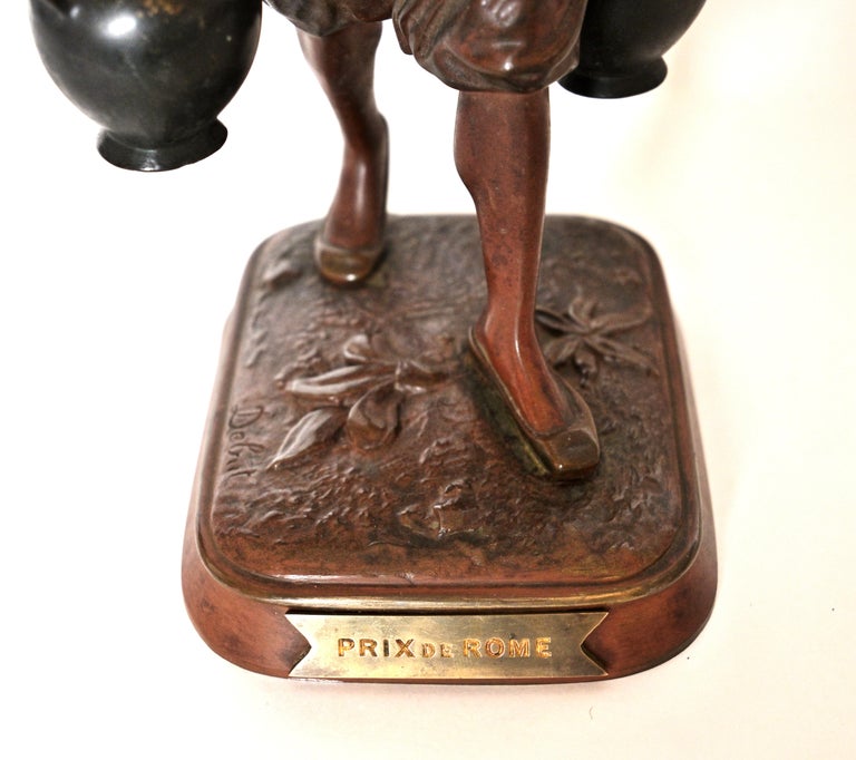 19th Century "Prix de Rome" Bronze Statuette For Sale at 1stDibs