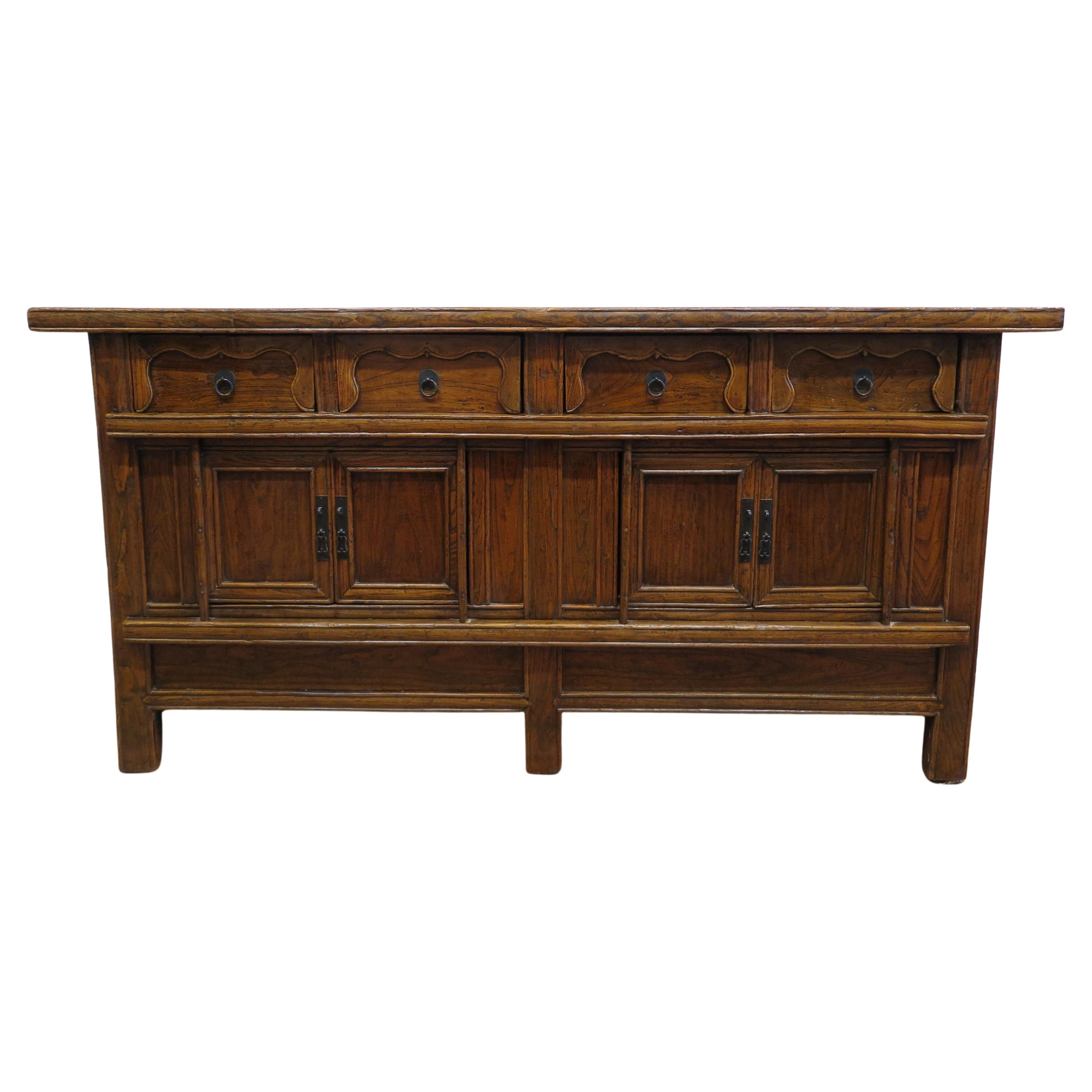 19th Century, Country Sideboard with Drover, in massive wood, Wax ...
