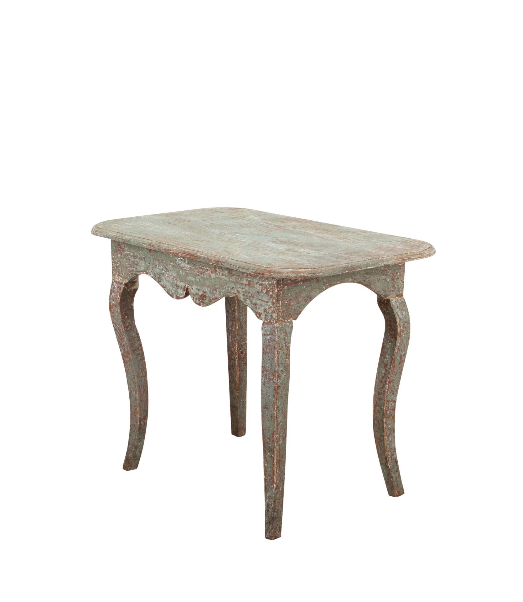 19th Century Provincial Swedish Rococo Table For Sale at 1stDibs