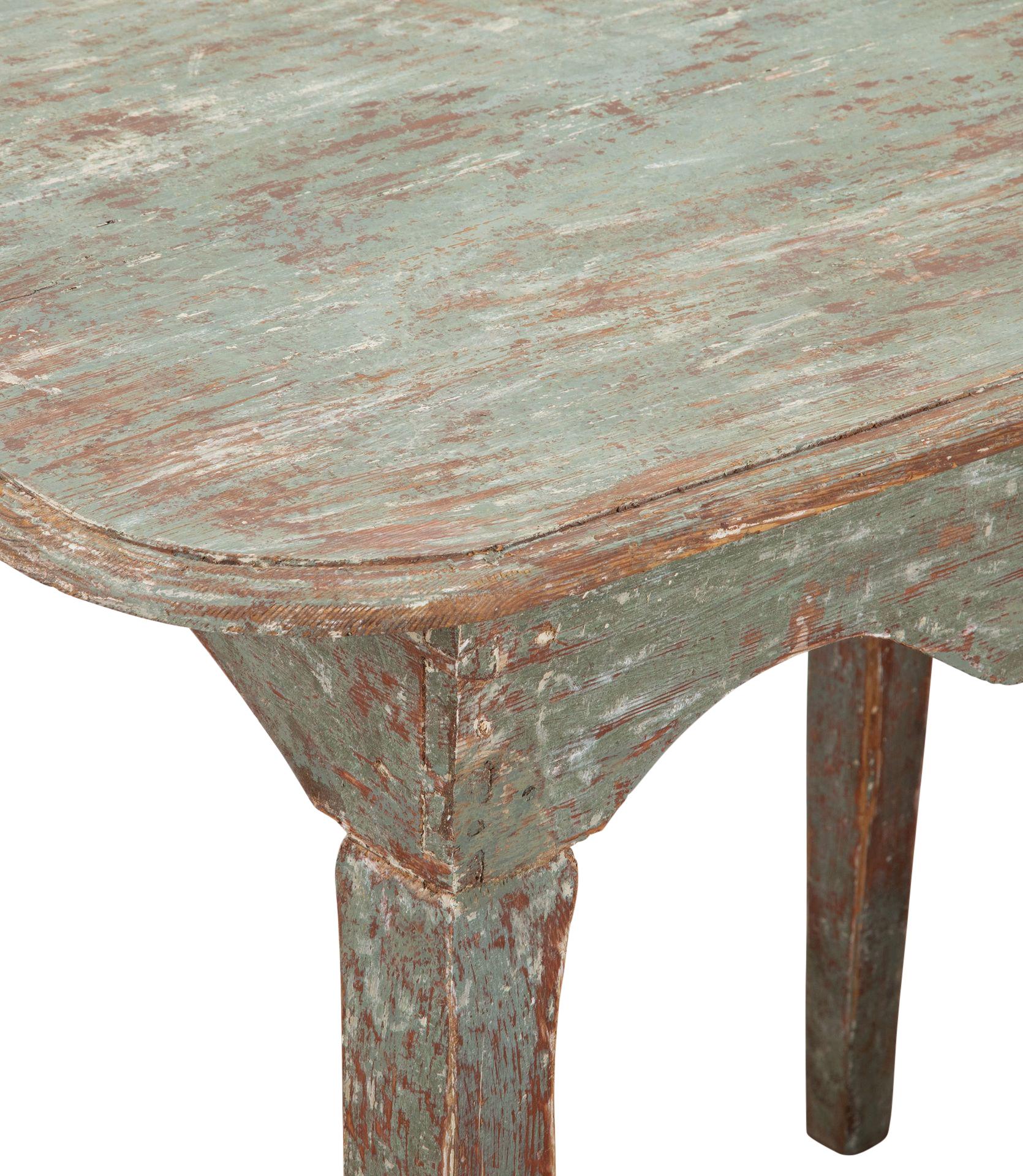 19th Century Provincial Swedish Rococo Table For Sale at 1stDibs