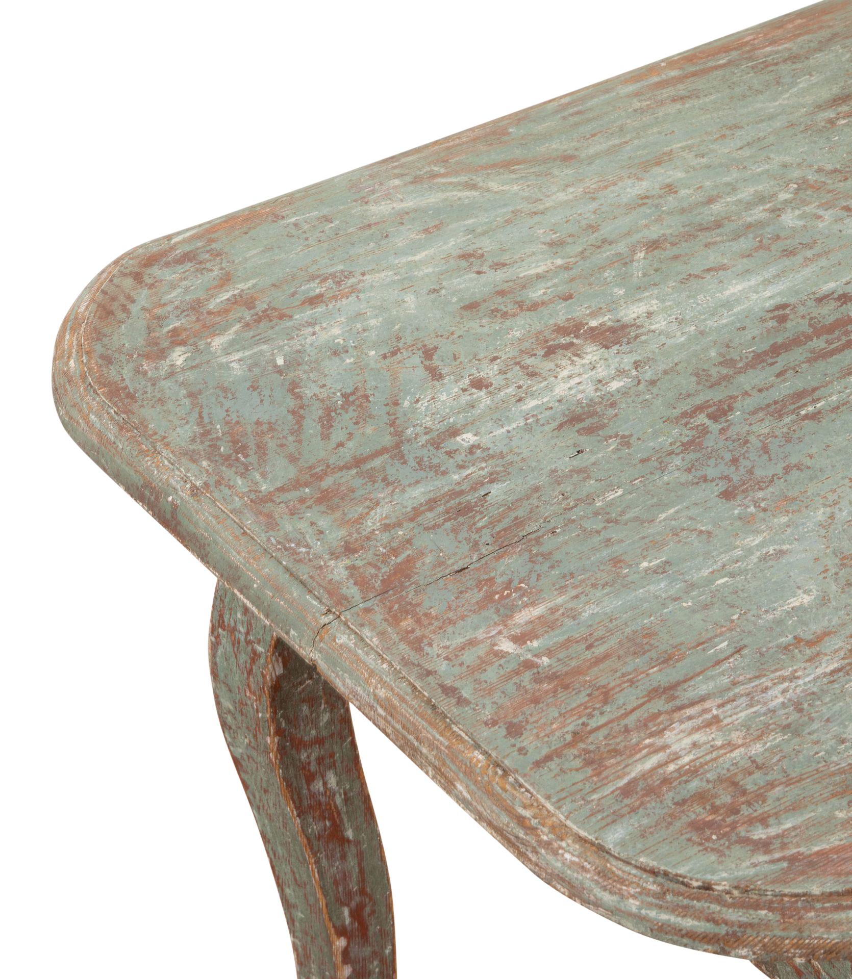 19th Century Provincial Swedish Rococo Table For Sale at 1stDibs