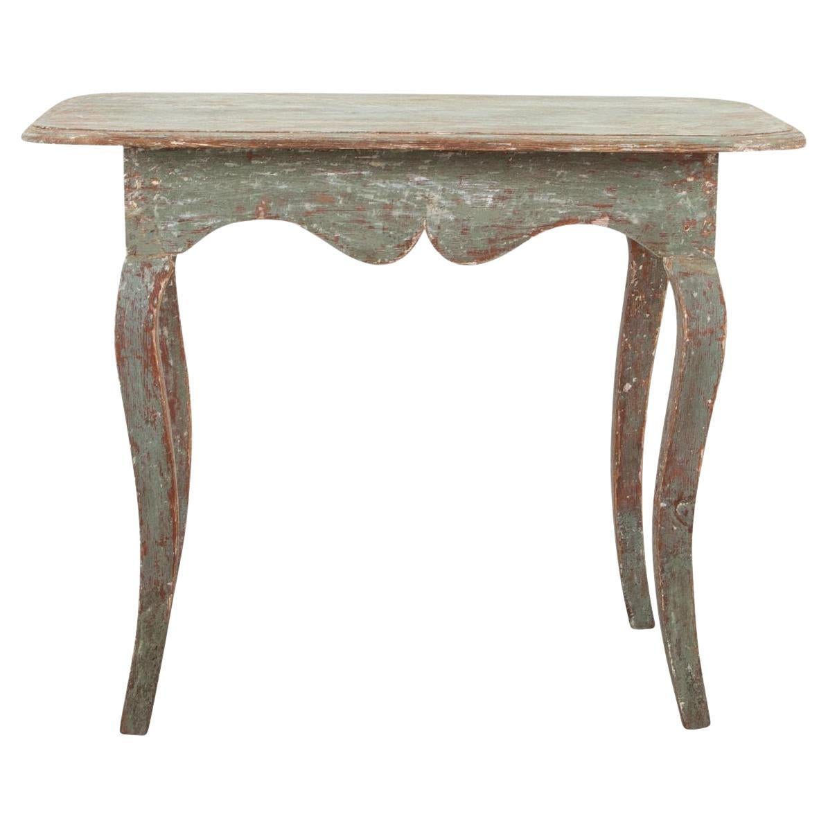 19th Century Provincial Swedish Rococo Table For Sale at 1stDibs