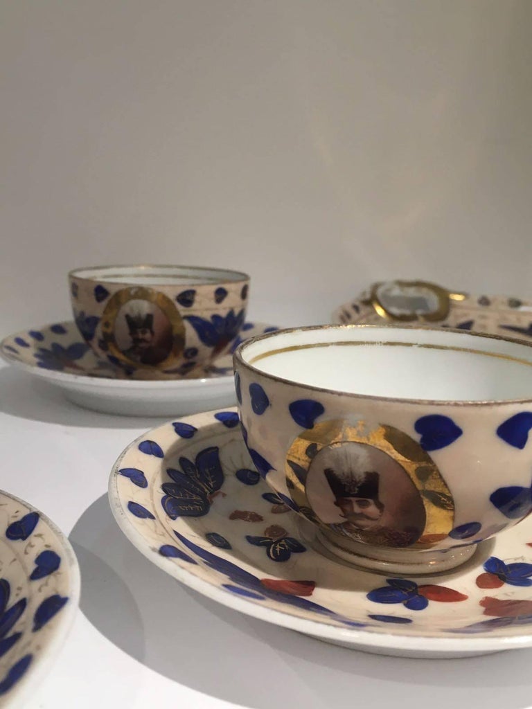 19th Century Qajari Porcelain Bohemian Tea Set For Sale at 1stDibs ...
