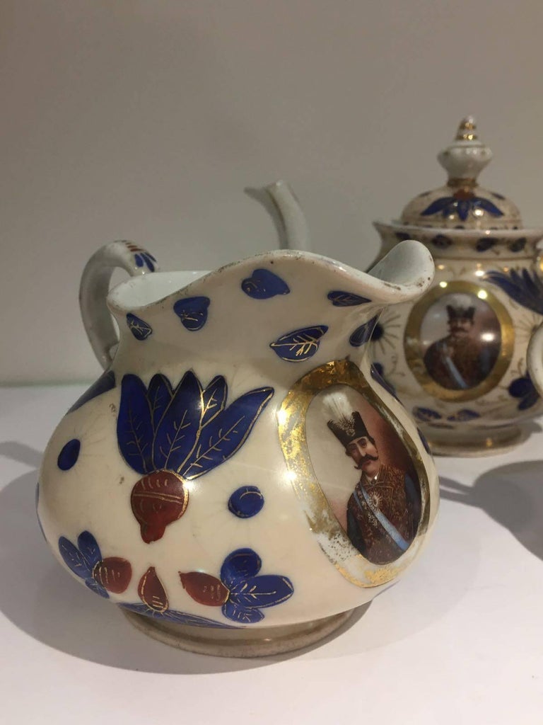 19th Century Qajari Porcelain Bohemian Tea Set For Sale at 1stDibs ...