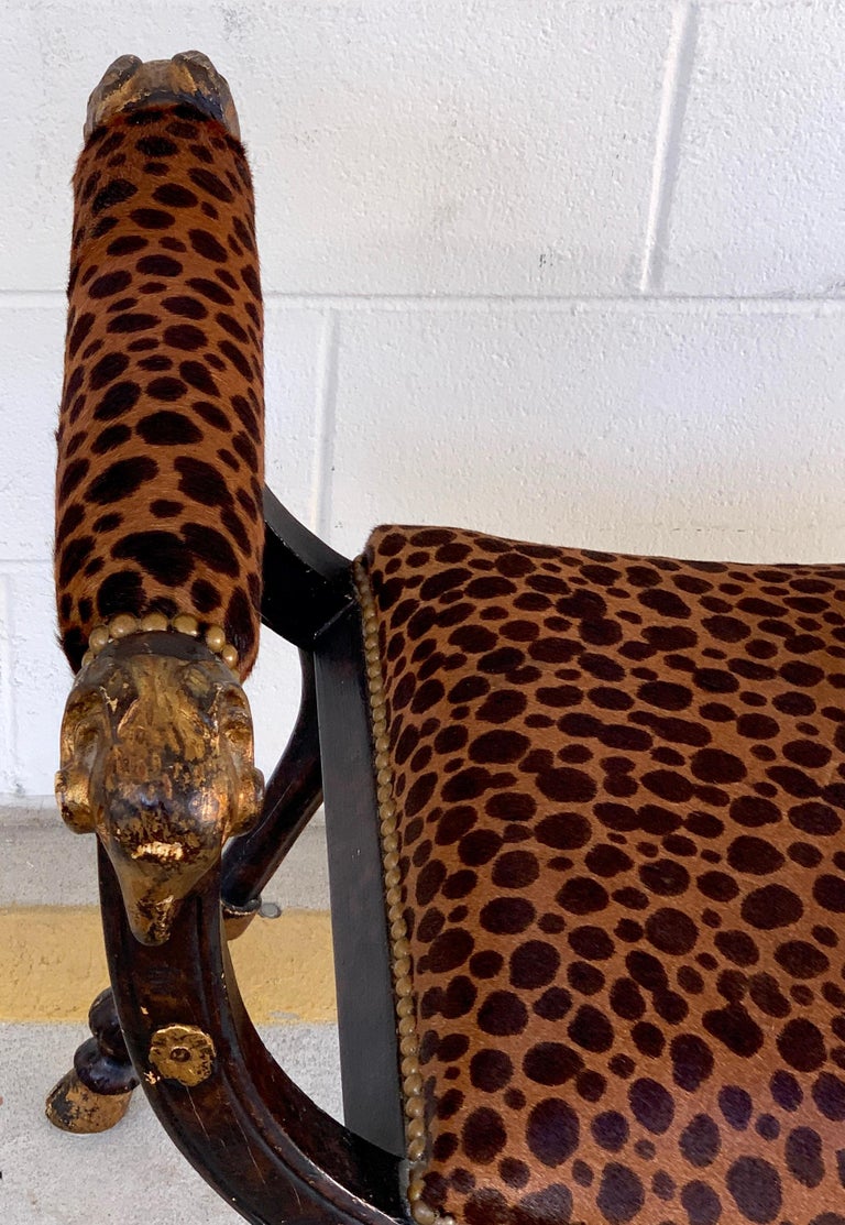 19th Century Rams Head Curule Bench For Sale at 1stDibs