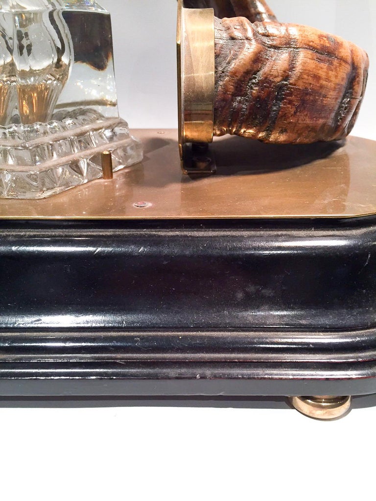 19th Century Ram's Horn Decorated Inkwell, Possibly Scottish For Sale ...