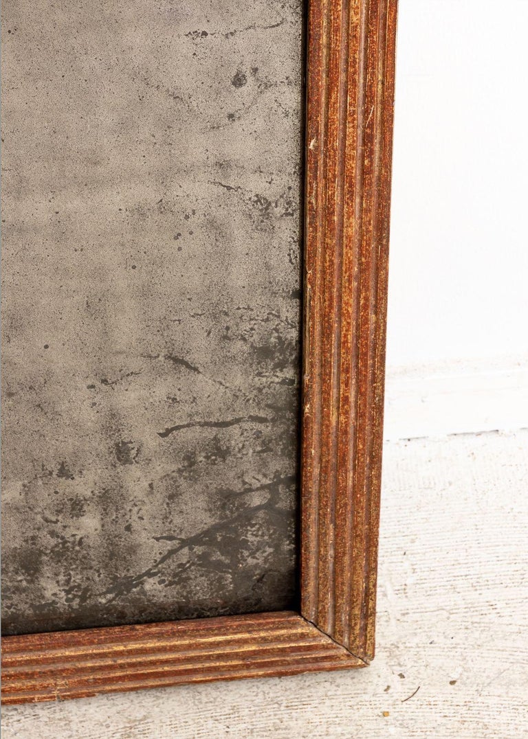 19th Century Reeded Wood Frame French Mirror at 1stDibs