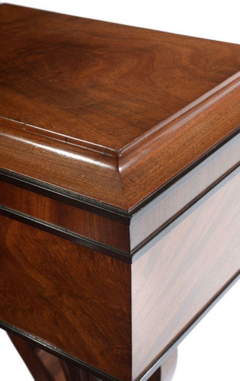 19th Century Regency Mahogany Teapoy at 1stDibs