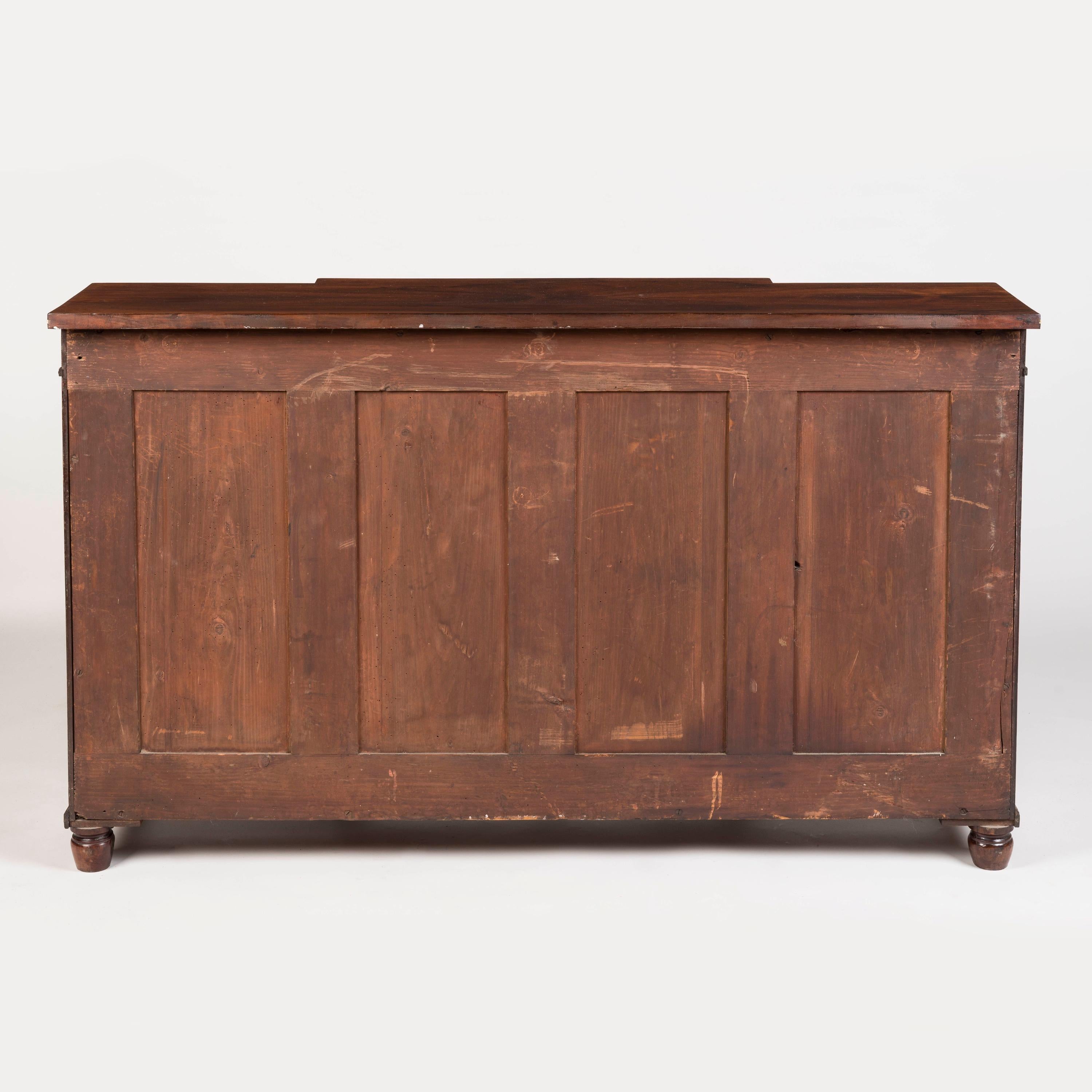 19th Century Regency Period Rosewood Side Cabinet with Blue Silk For ...