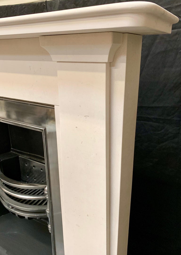 19th Century Regency Style Grecian White Limestone Fireplace Surround ...