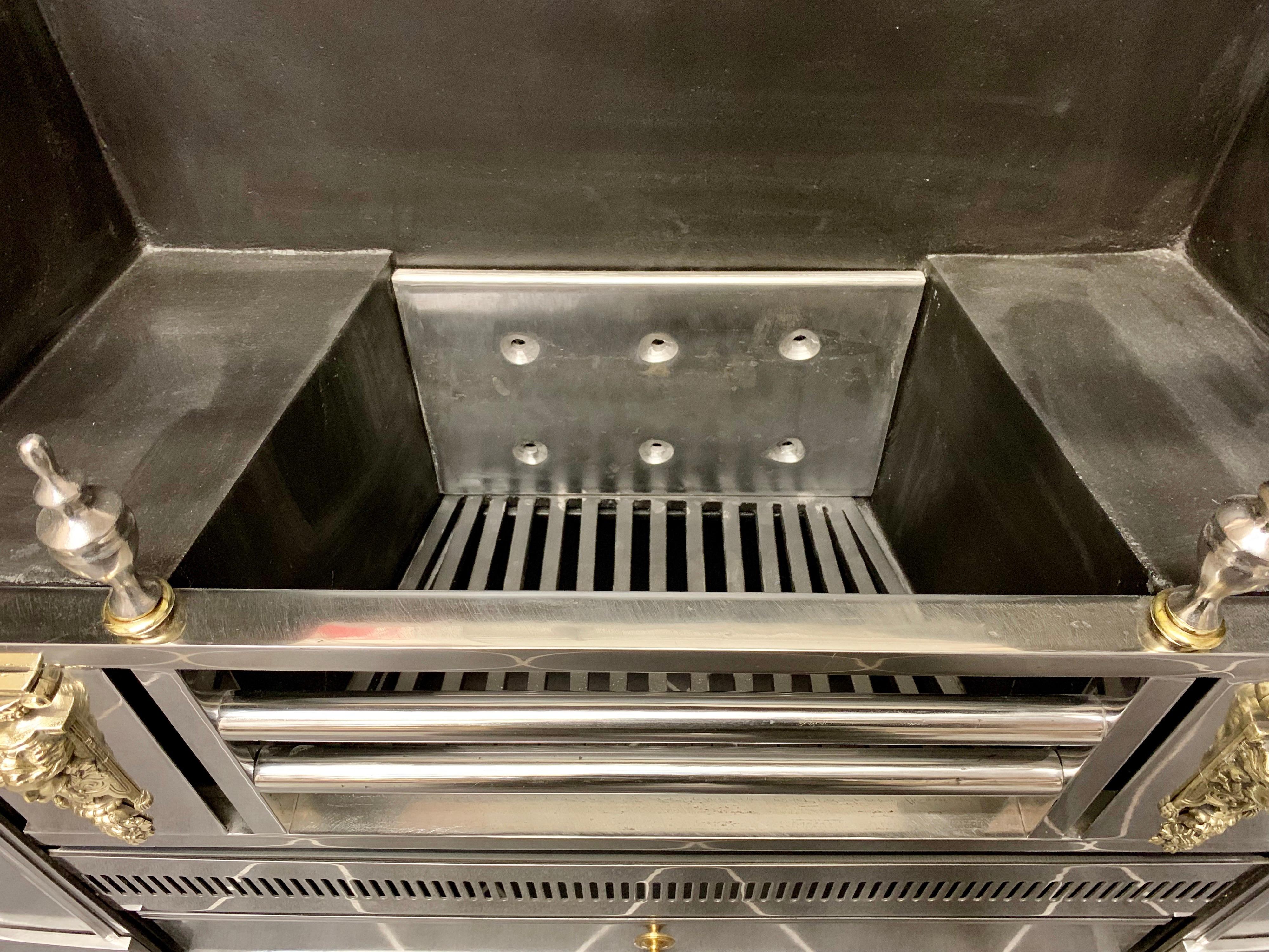 19th Century Regency Style Polished Steel Fireplace Insert at 1stDibs ...