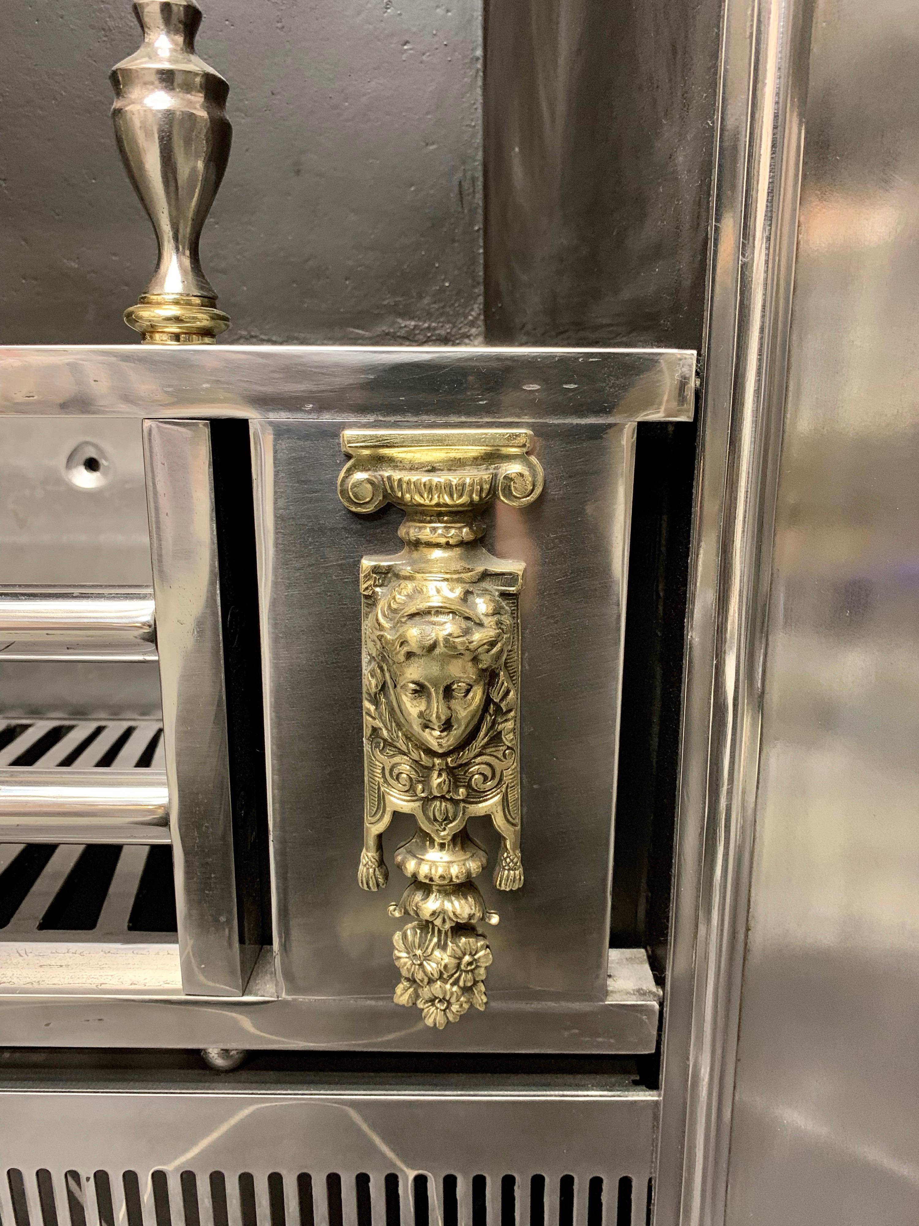 19th Century Regency Style Polished Steel Fireplace Insert at 1stDibs ...