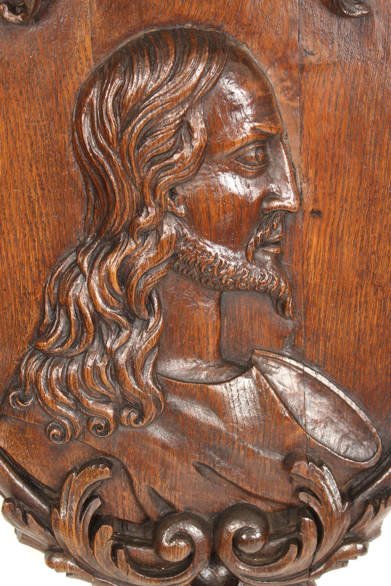 19th Century Religious Wood Carving For Sale at 1stDibs