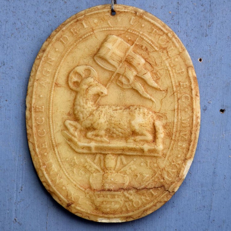 19th Century Reliquary Wax Figure of Baby Jesus at 1stDibs