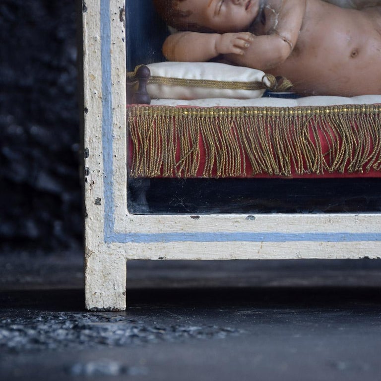 19th Century Reliquary Wax Figure of Baby Jesus at 1stDibs