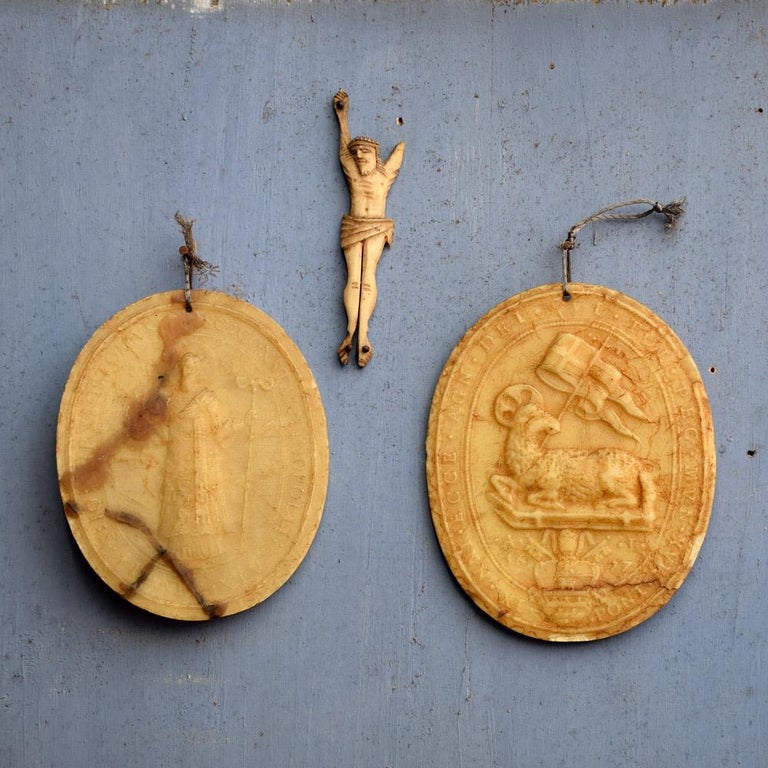 19th Century Reliquary Wax Figure of Baby Jesus at 1stDibs