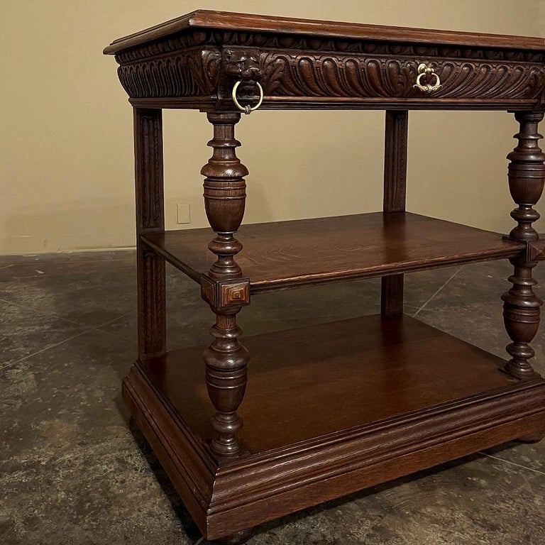 19th Century Renaissance Console, Etagere Buffet For Sale at 1stDibs