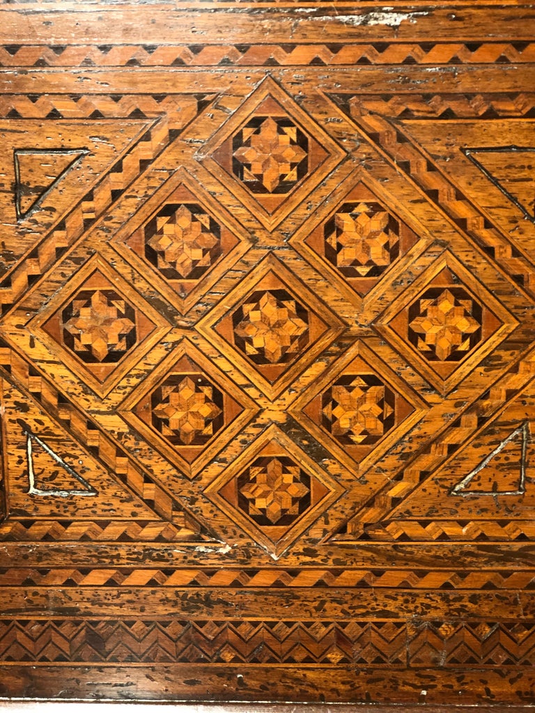 19th Century Renaissance Walnut Italian Tuscan Inlay Benches, 1890s For ...