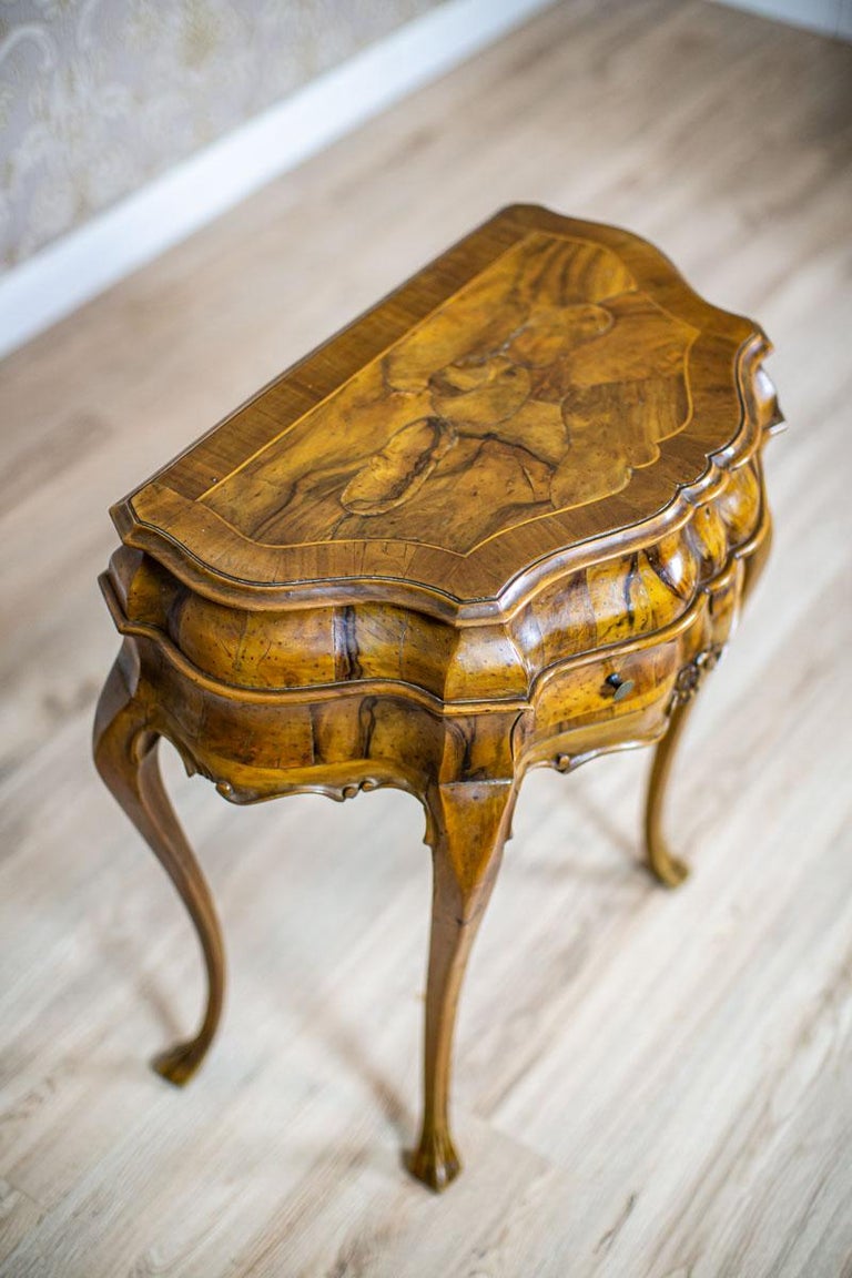 19th Century Rococo Revival Wall Console Table-Vanity in Rich Graining ...