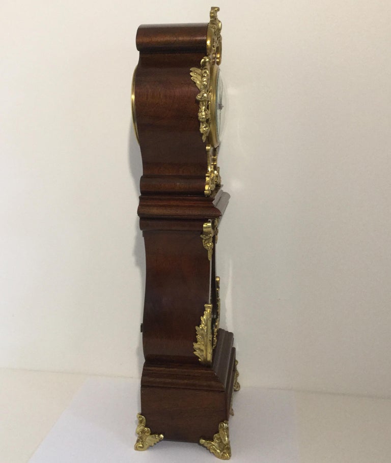 Rococo Style Miniature Longcase Clock, Mahogany Case, Circa 1870 For ...