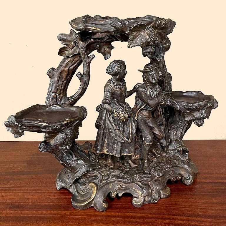 19th Century Romantic French Terracotta Harvest Centerpiece For Sale at ...