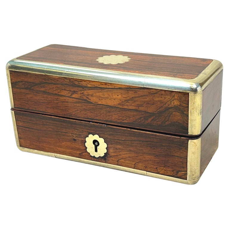 19th Century, Rosewood and Brass Scent Box For Sale at 1stDibs