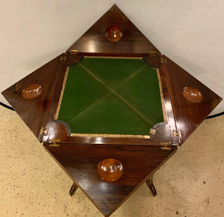 19th Century Rosewood English Card Table at 1stDibs