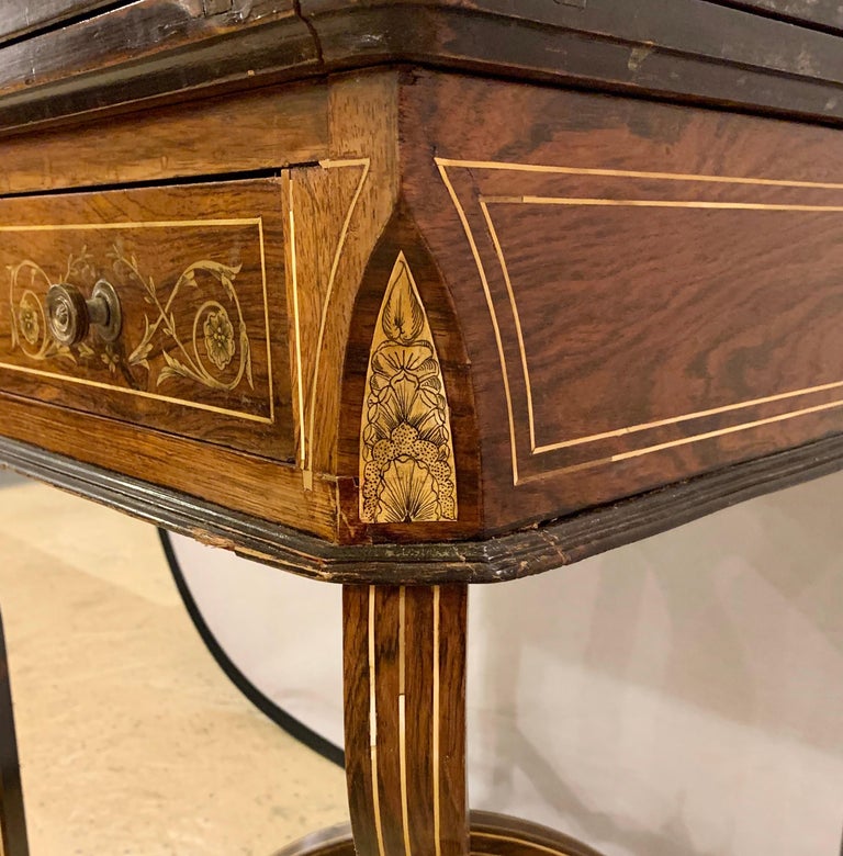 19th Century Rosewood English Card Table at 1stDibs