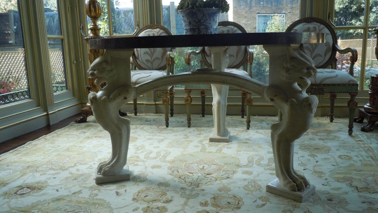 19th Century Round Table Top in Egyptian Porphyry For Sale at 1stDibs