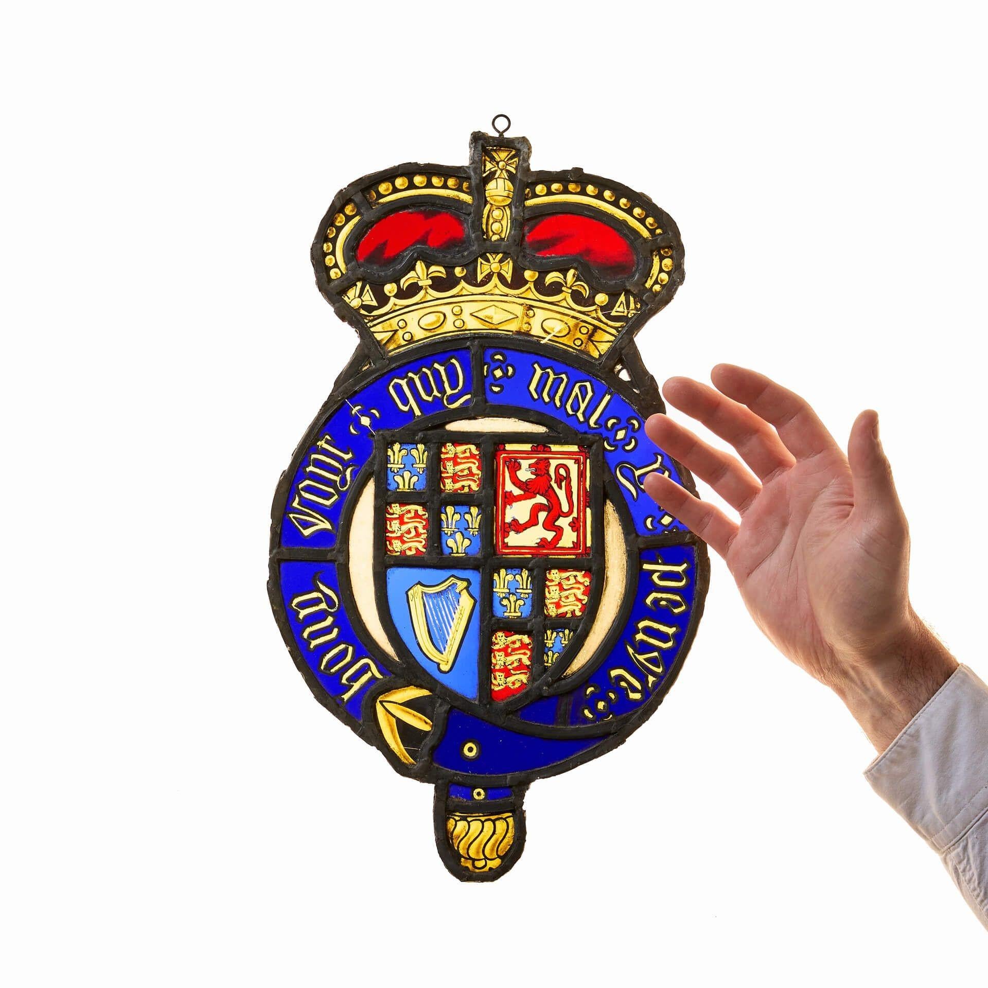 19th Century Roundel Depicting The Royal Arms of Charles II For Sale at ...