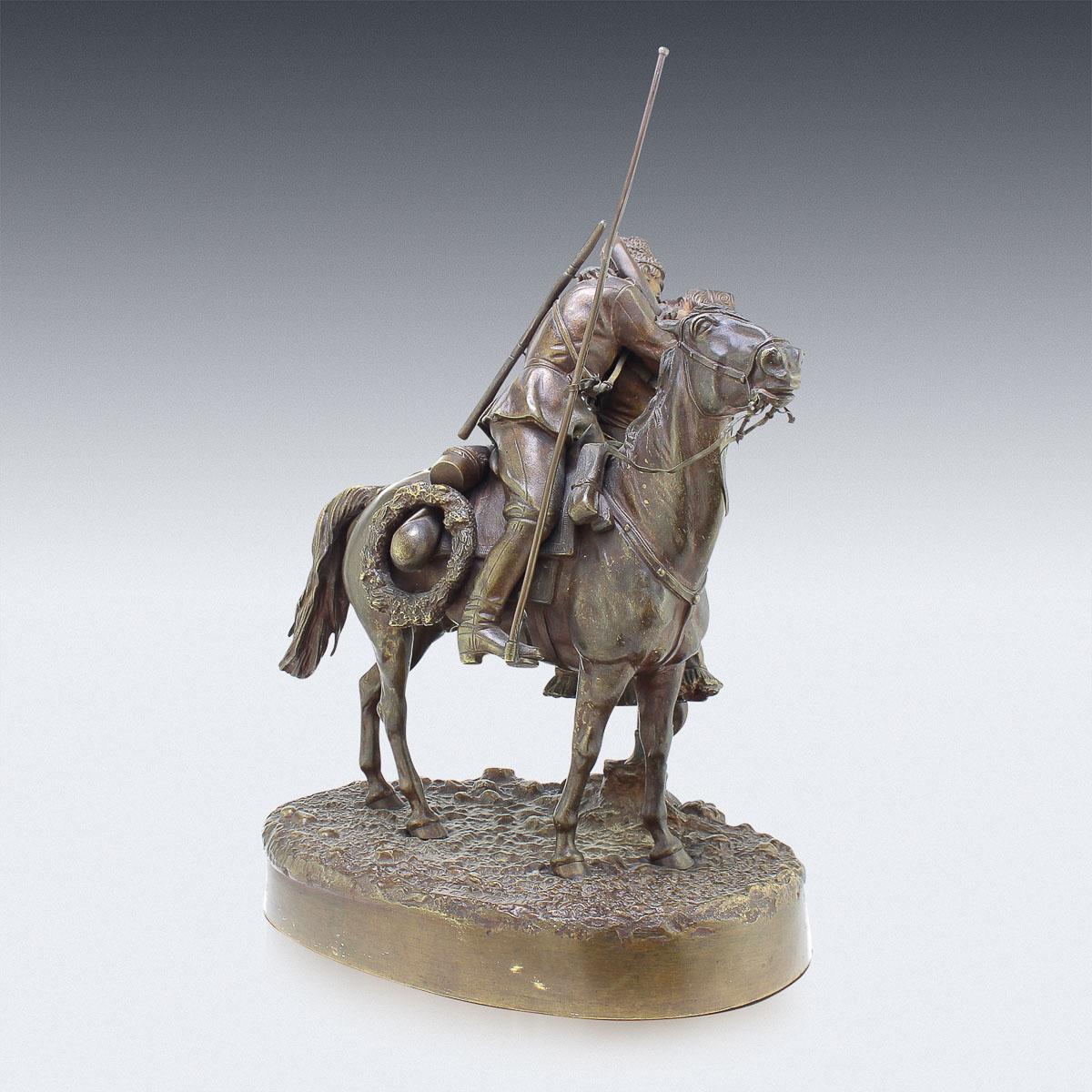 19th Century Russian Bronze 'The Cassack's Farewell, Vasiliy Grachev, c.1880 at 1stDibs