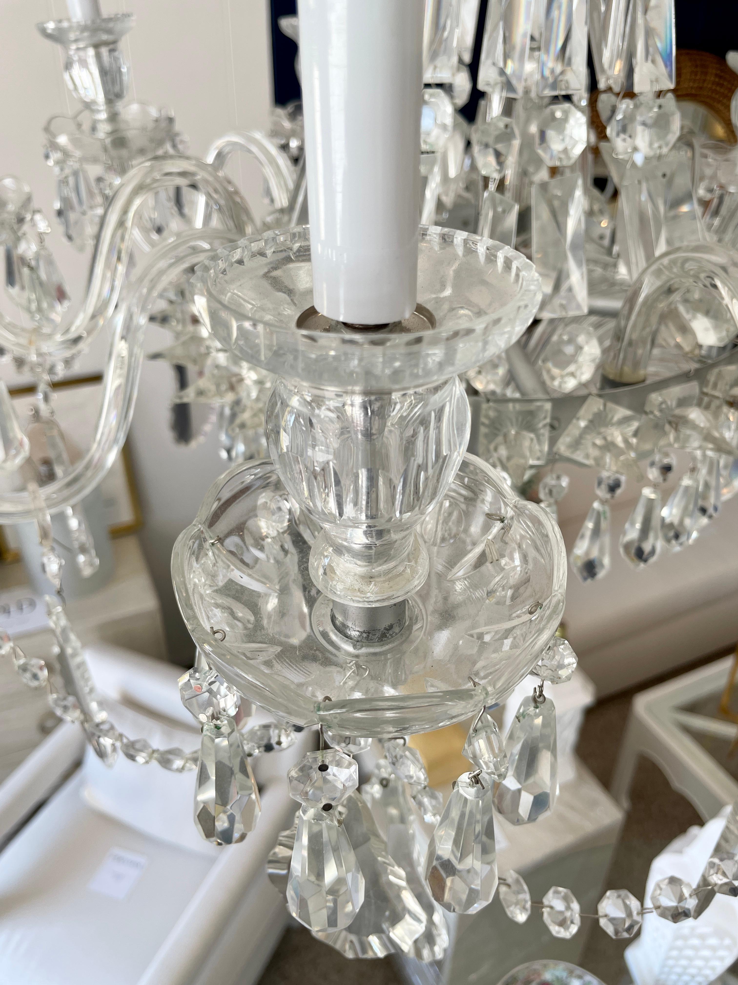 19th Century Russian Crystal Chandelier For Sale at 1stDibs