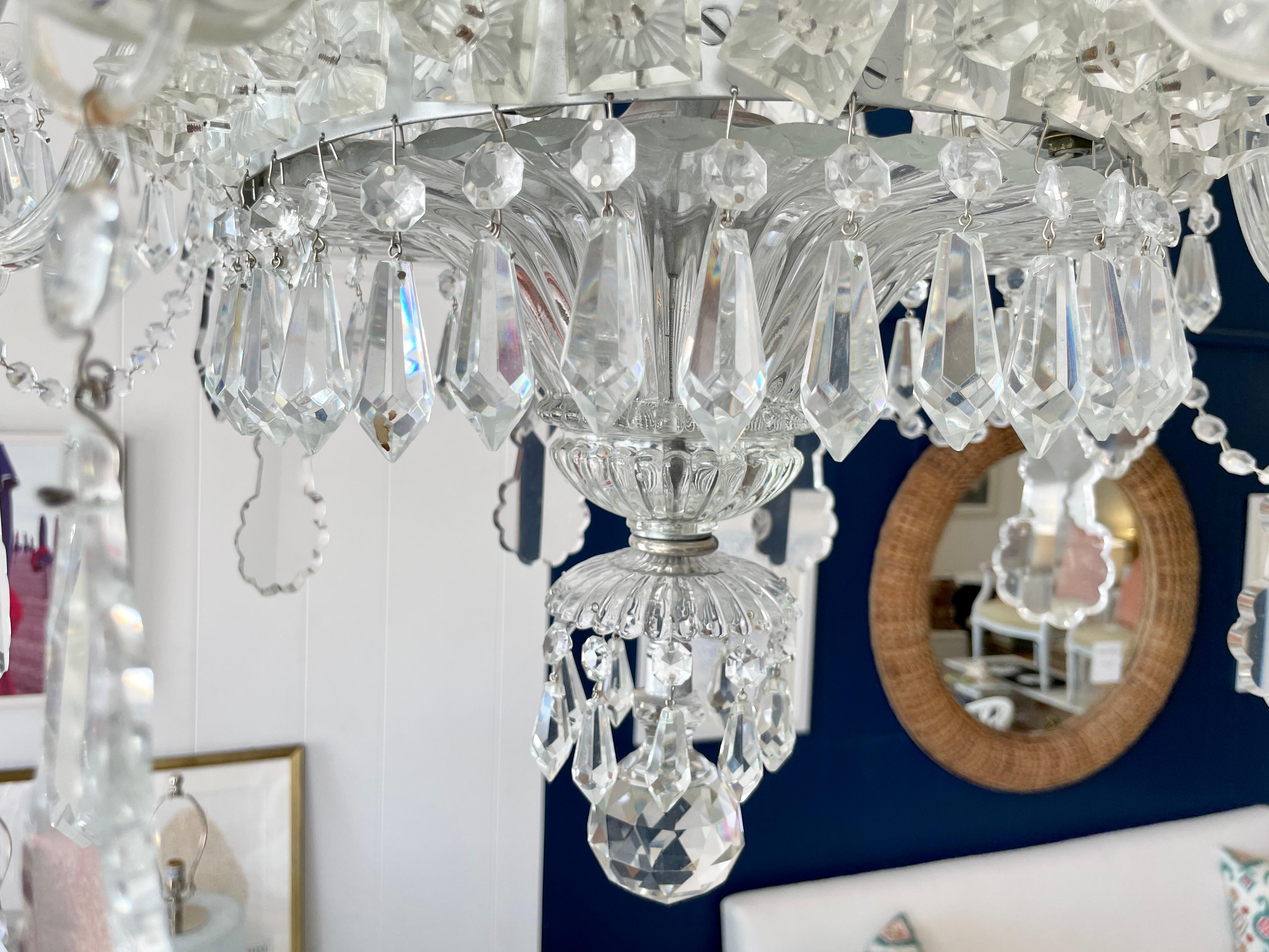 19th Century Russian Crystal Chandelier For Sale at 1stDibs