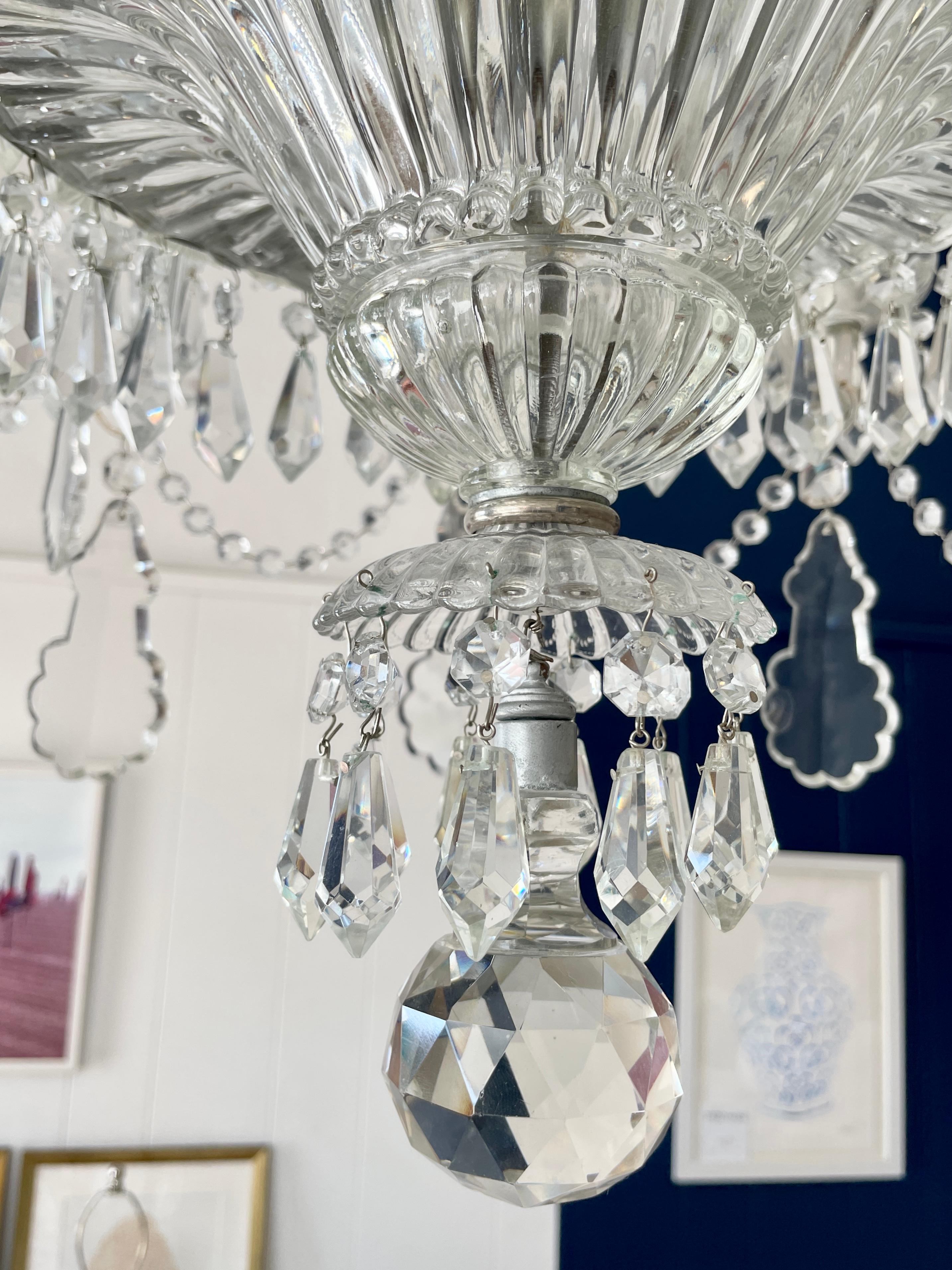 19th Century Russian Crystal Chandelier For Sale at 1stDibs
