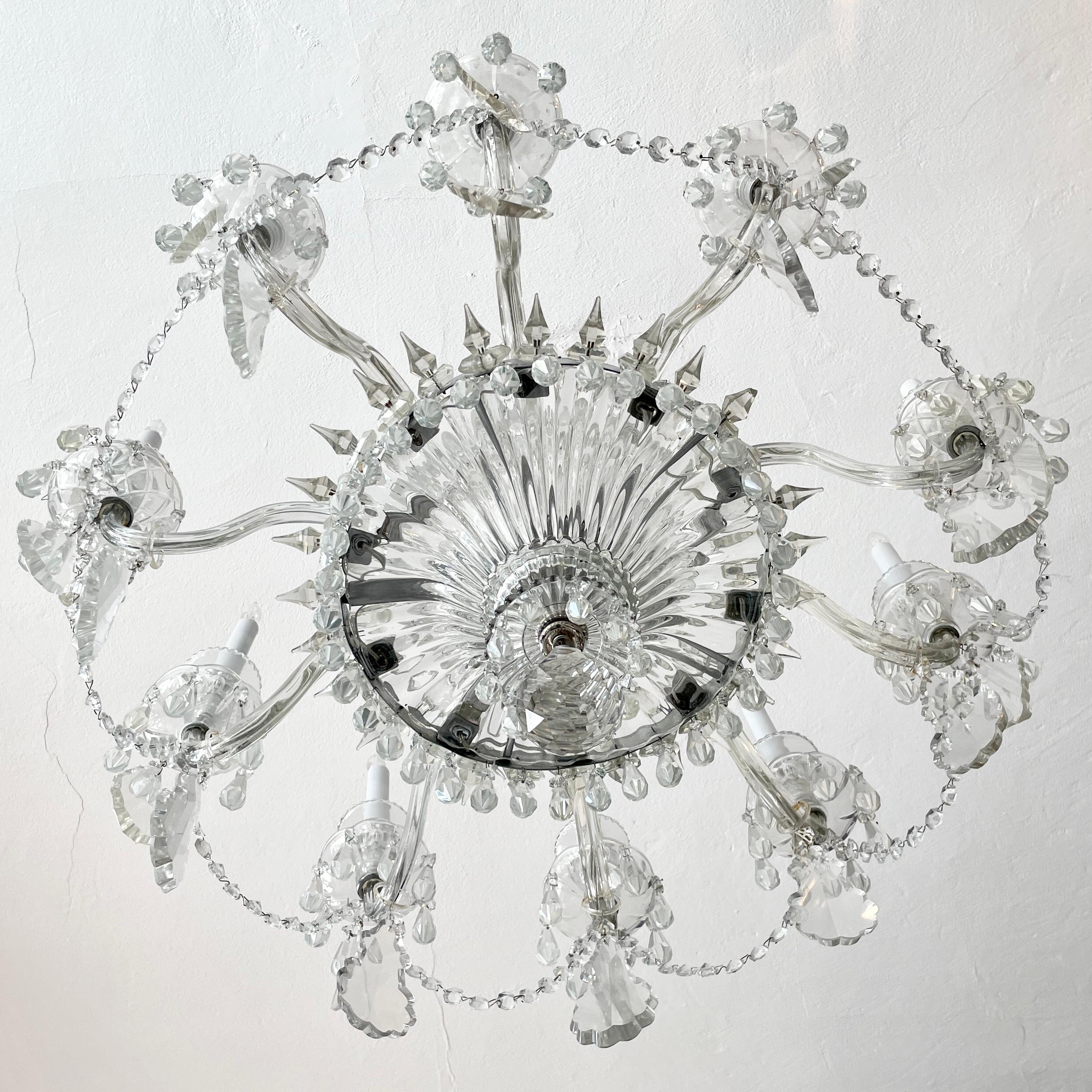 19th Century Russian Crystal Chandelier For Sale at 1stDibs