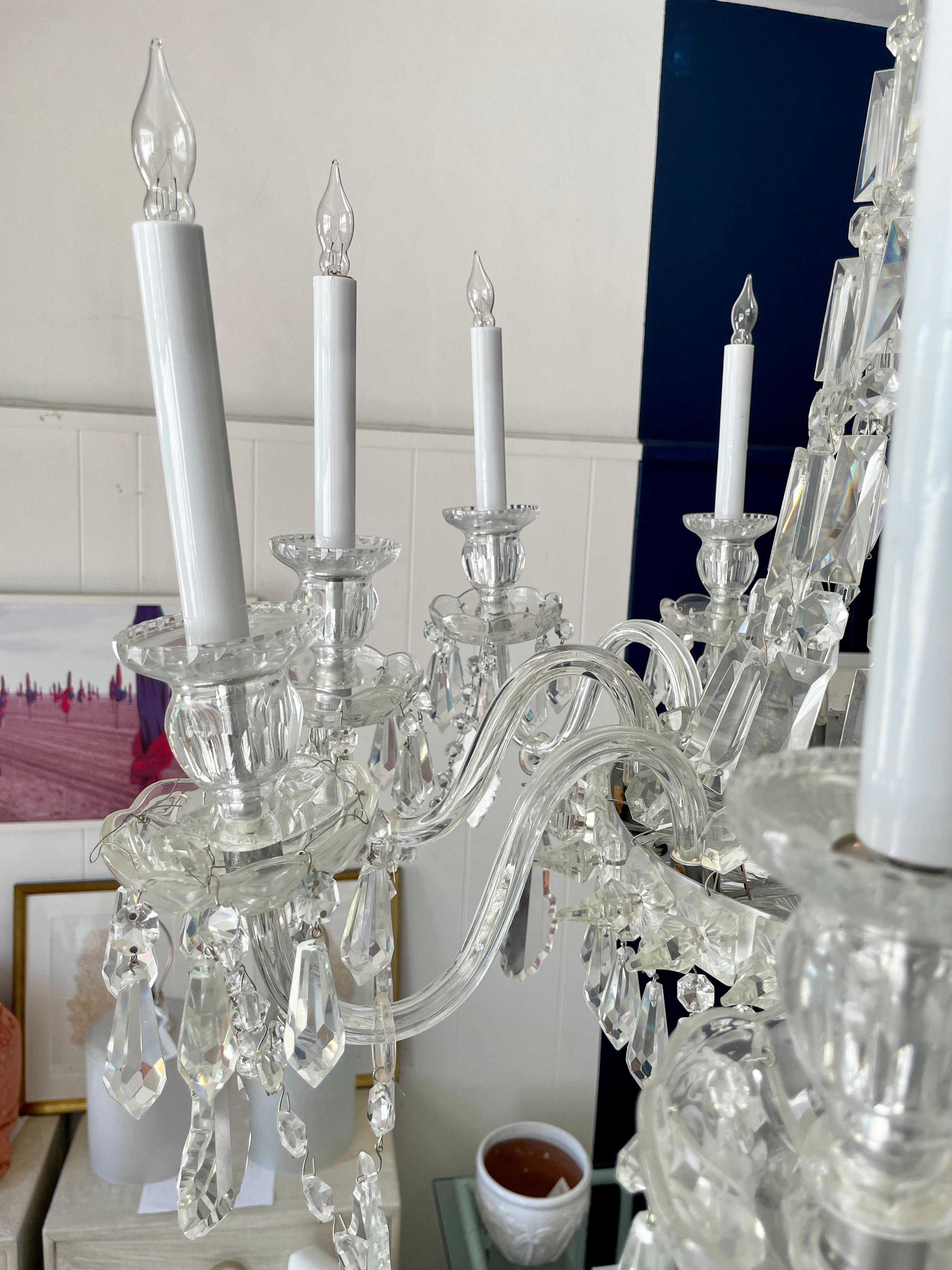 19th Century Russian Crystal Chandelier For Sale at 1stDibs