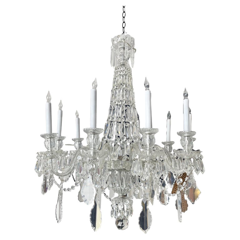 19th Century Russian Crystal Chandelier For Sale at 1stDibs